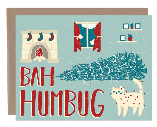 bah humbug | greeting card - Choke Shirt Company