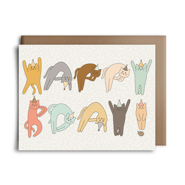 hbd cats | greeting card - Choke Shirt Company