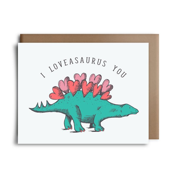 loveasaurus | greeting card - Choke Shirt Company